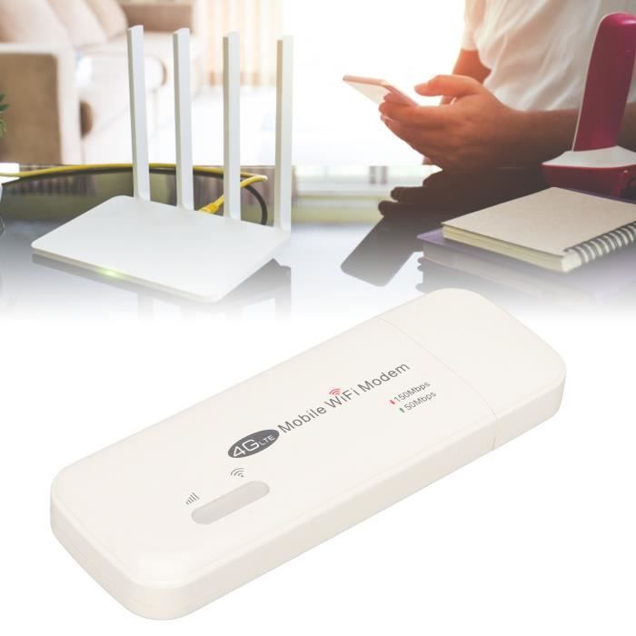 YEN- Modem WiFi 4G 4G WiFi Modem Fente pour carte SIM 150 Mbps Plug and ...