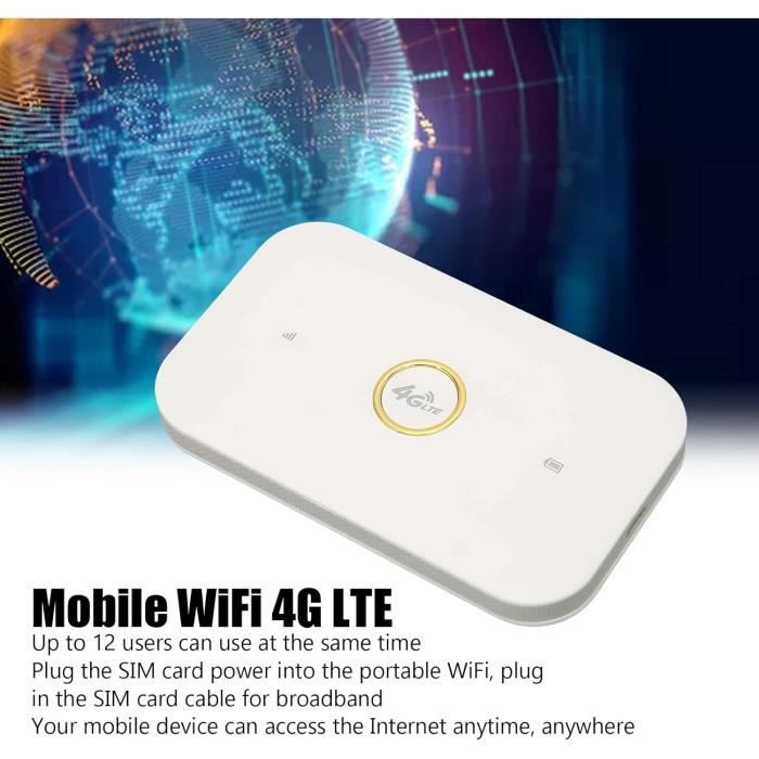 Point D'Accès Mobile 4G Lte, Routeur Wifi Mobile Abs 150 Mbps Avec Câble De Charge Connecte ...