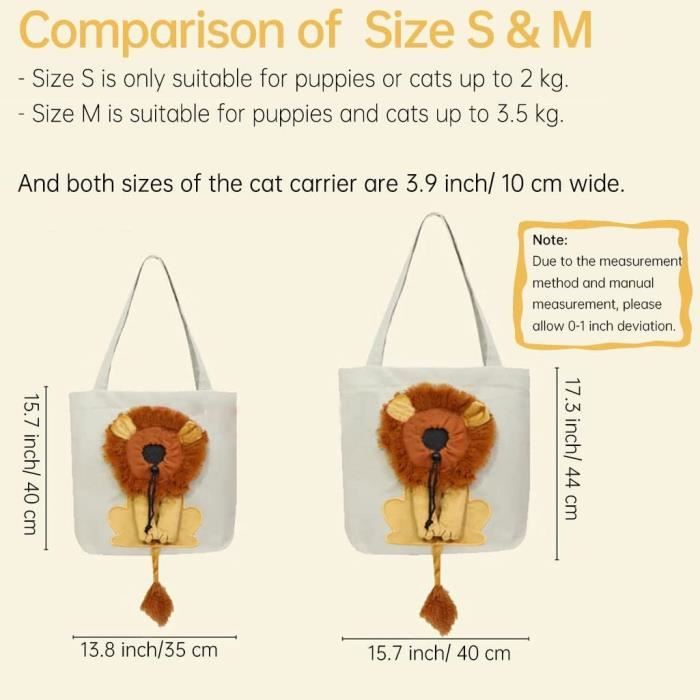 Sac De Transport En Toile Pour Chat Ou Animal Domestique, Sac À ...