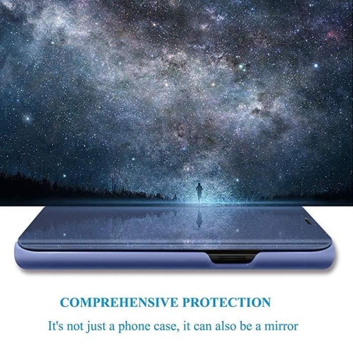 Coque de téléphone à rabat miroir intelligent pour samsung galaxy s21 ...