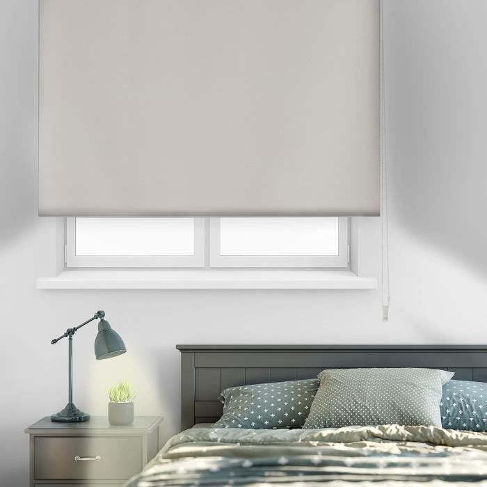 Draco Store Enrouleur Opaque - Gris Argent, 140 X 230 Cm (Largeur X ...