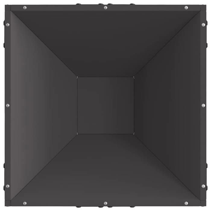 Brasero d'extérieur en acier - WIENS - 50x50x35 cm - Noir - Température ...