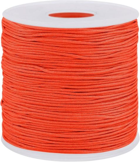 Fil Nylon, 0,7mm x 120m Fil de Nylon pour Perles, Corde Macramé en ...