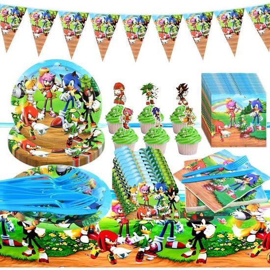 Dochka Vaisselle Anniversaire Sonicdecoration Sonicsonic Fete ...