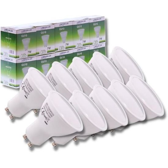 Ampoule Led Gu10 7W, Blanc Neutre 4200K, 650 Lumens, Non Dimmable ...
