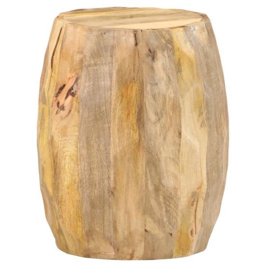 Tabouret - MOTHINESSTO - LY3581 - Bois de manguier massif - 37 x 48 cm ...