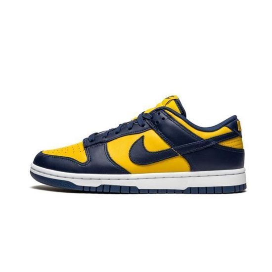 Baskets SB-Dunks Chaussures Low Michigan - Nike - Mixte - Blanc - Bleu ...