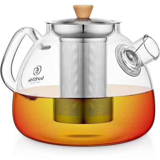 Théière En Verre « Teapot » Avec Filtre Pour 1 300 Ml I Théière En Verre Avec Filtre En Verre ...