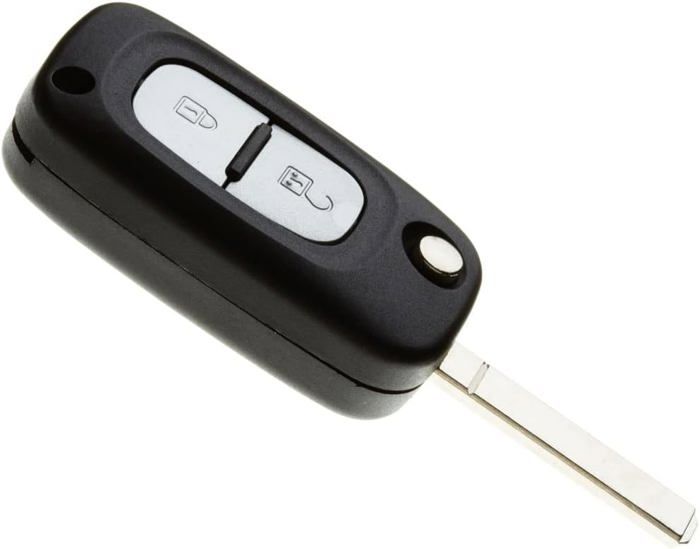 - Coque De Clé Pliable Avec Lame Compatible Avec Renault Clio, Kangoo ...