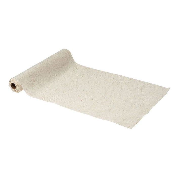 Chemin de Table Effet Lin Chiné Beige - Cdiscount Maison