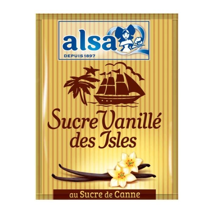 Sucre vanillé des isles 7 sachets Alsa - Cdiscount Au quotidien