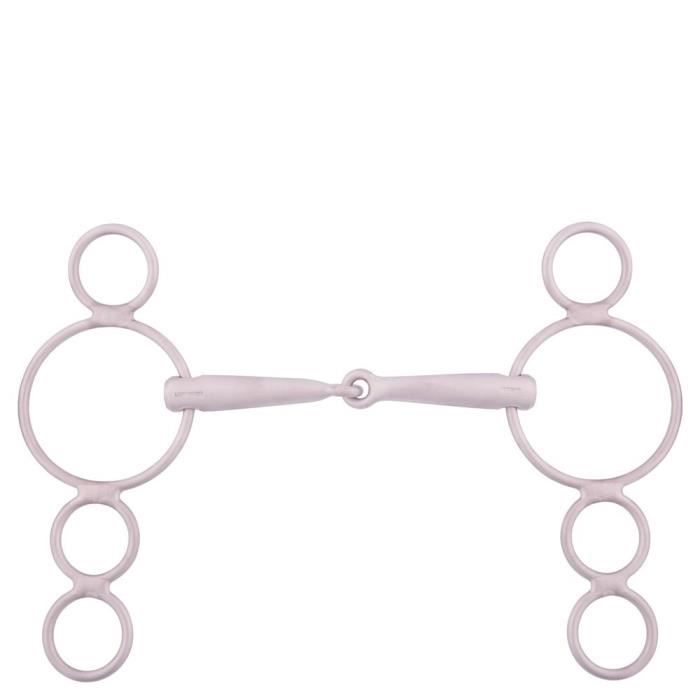 Mors 4 anneaux pour cheval réglable simple BR Equitation - rose - 12,5 ...