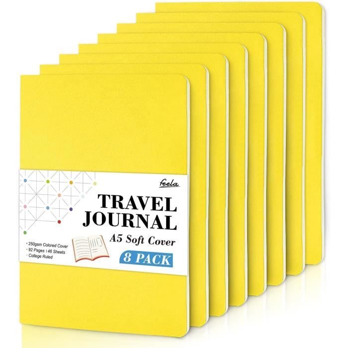 8 Carnet Souple A5, Carnets De Notes A5 À Couverture Souple, Page Ligné ...