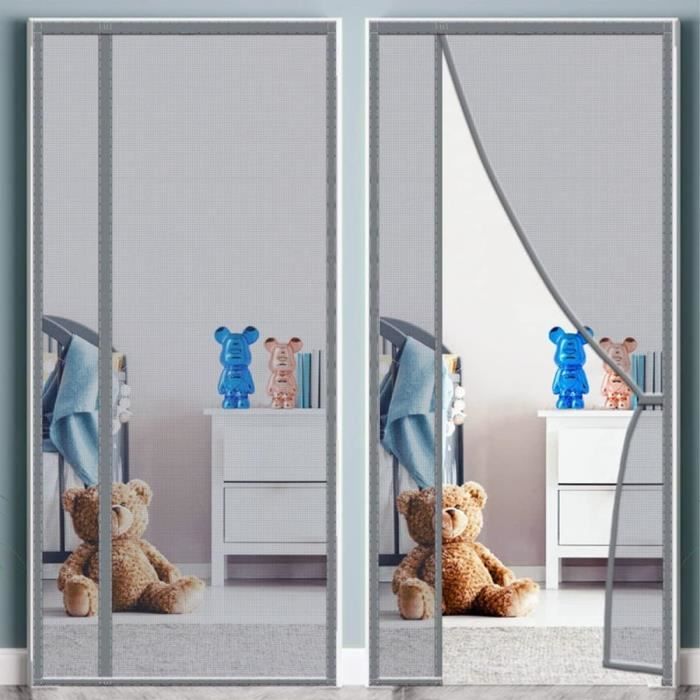 Rideau De Porte Magnétique Moustiquaire, Rideau Aimants Anti-Moustiques ...