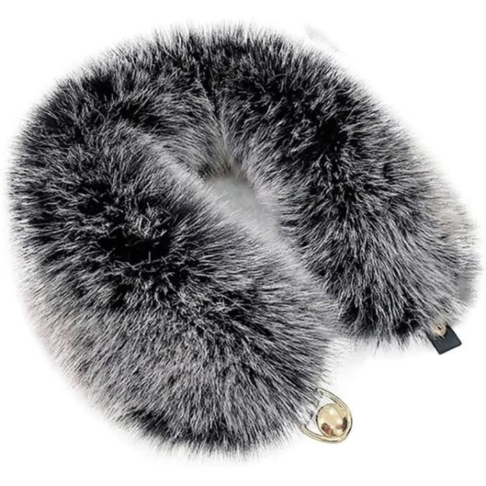 Col En Fourrure Pour Femmes Écharpe À Col En Fourrure Chaud Hiver ...