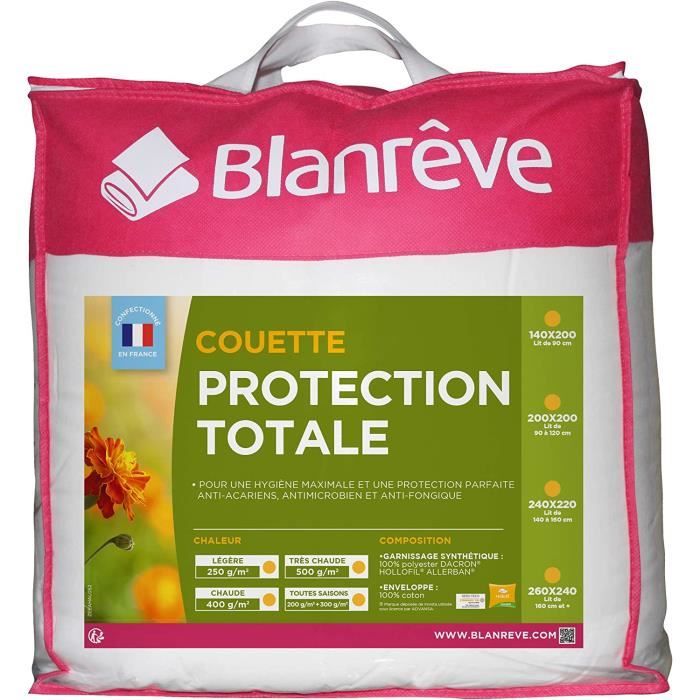 Couette C - Protection Totale - anti acariens et antibactérienne -Blanc ...