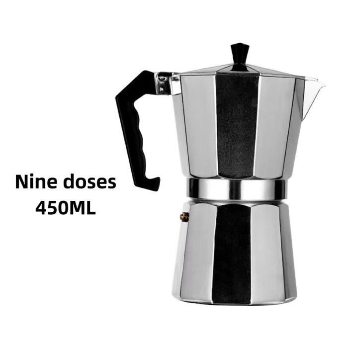 (9cups 450ml)Machine à café Moka expresso en aluminium, Type italien ...