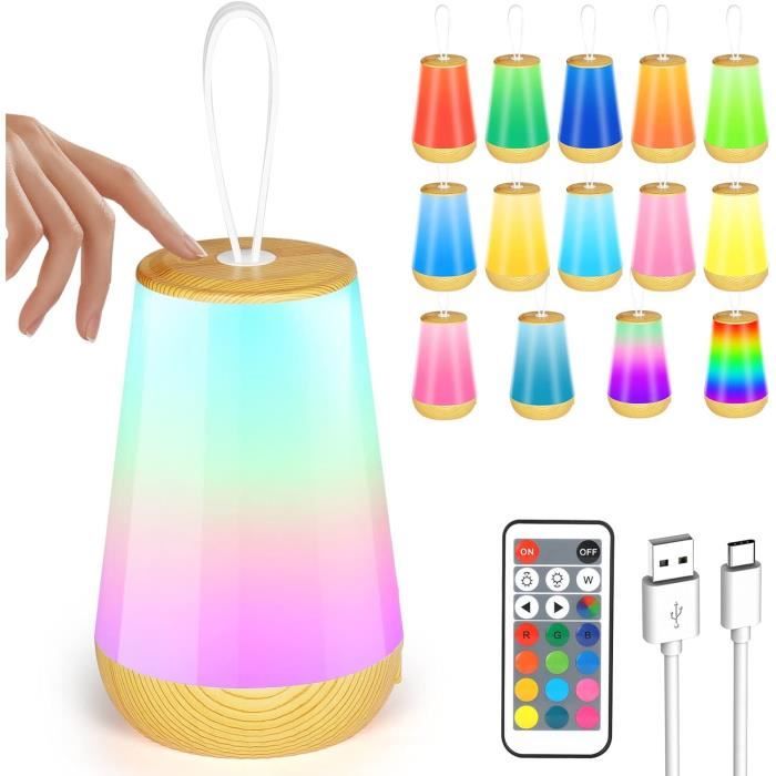 Lampe De Chevet Tactile Avec Télécommande Veilleuse Enfant Rechargeable Led Veilleuse Adulte ...