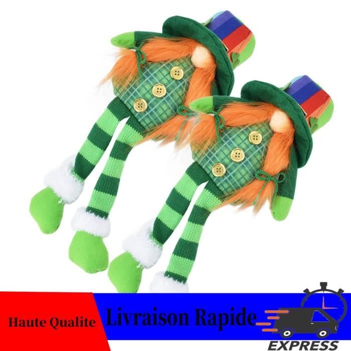 HURRISE Lot de 2 Gnomes de la Saint-Patrick en Peluche,Bonne Chance ... HURRISE Lot de 2 Gnomes de la Saint-Patrick en Peluche,Bonne Chance ...