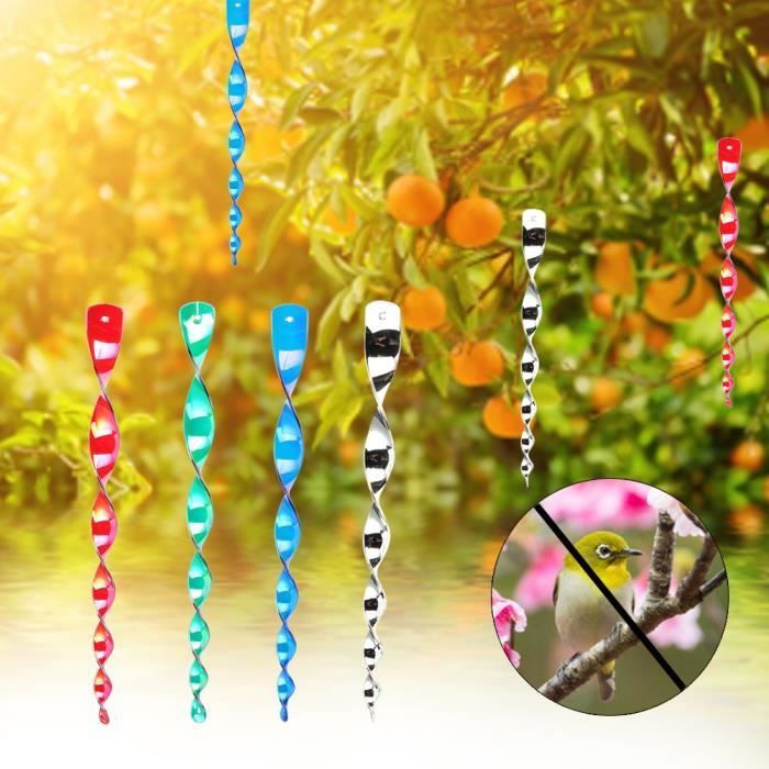 SALALIS Répulsif contre les oiseaux Tiges répulsives réfléchissantes ...