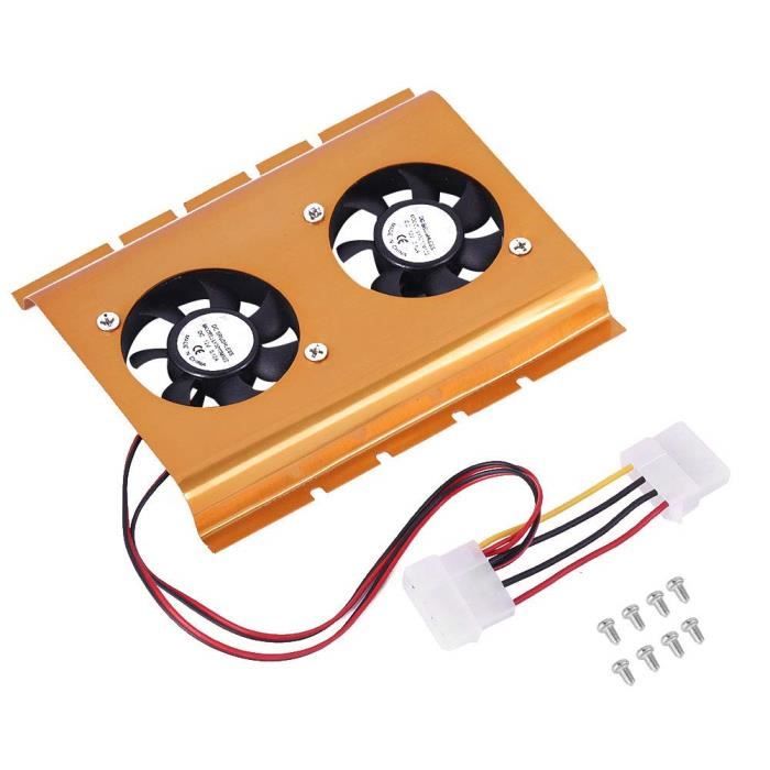 Refroidisseur De Refroidissement À Double Ventilateur Hdd,3,5 ...
