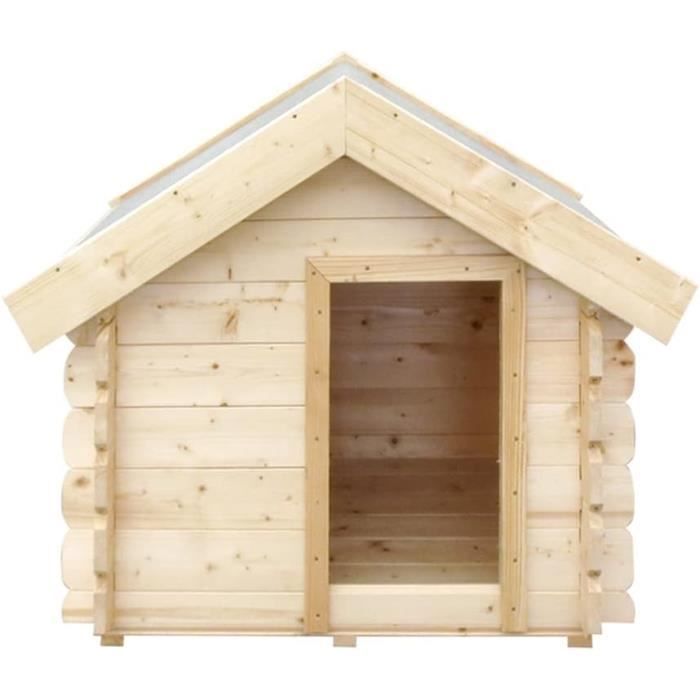 Niche pour Chien Exterieur en Bois - Maison Chien de Petit Race, Toit ...