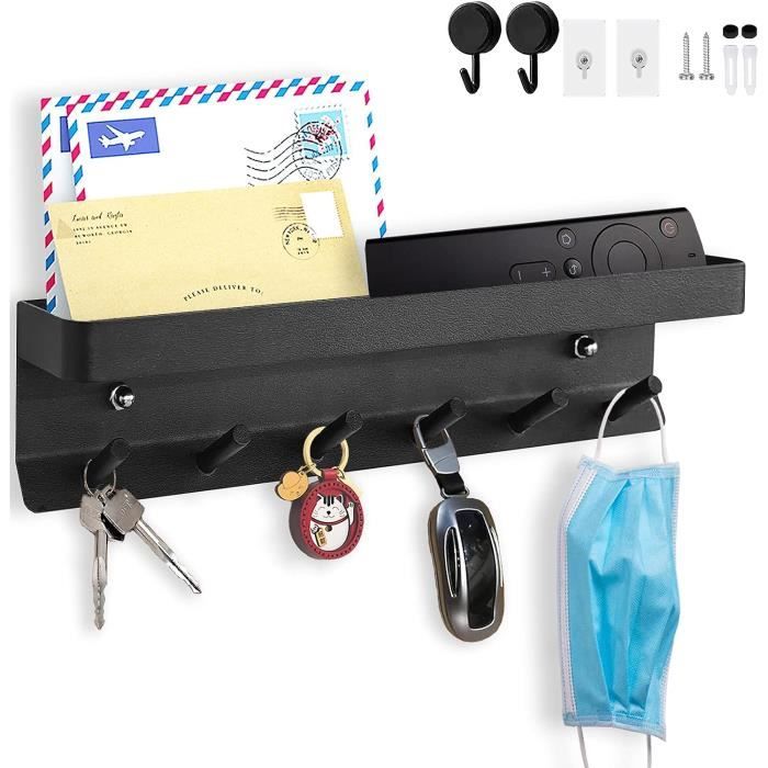 Echehi à 6 Crochets Porte Clé Mural, Multifonctionnel Auto-Adhésif ou ...