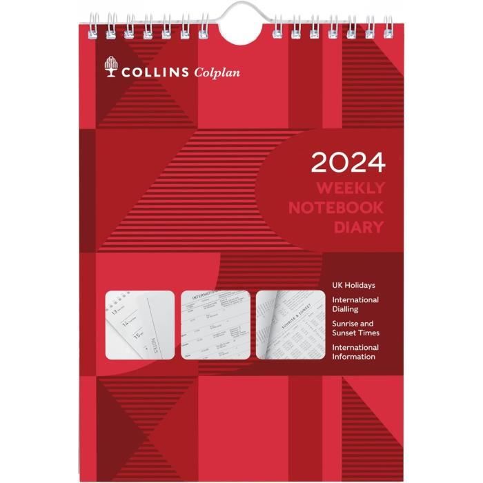 Debden Colplan Agenda semainier à spirales 2024 - De janvier à décembre ...