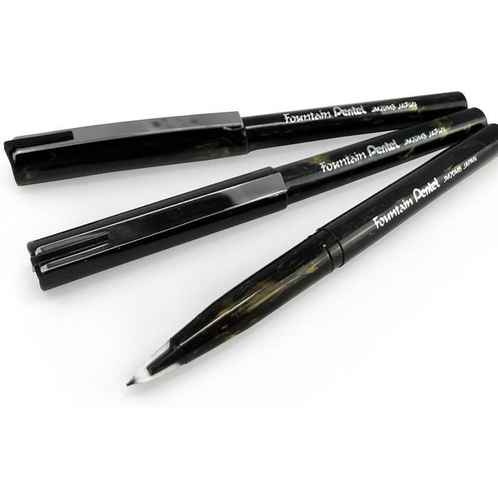 Pentel Stylo Plume Jetable - JM20 - Corps Or Marbré Noir - Encre Noire - Lot de 3206 - Cdiscount ...