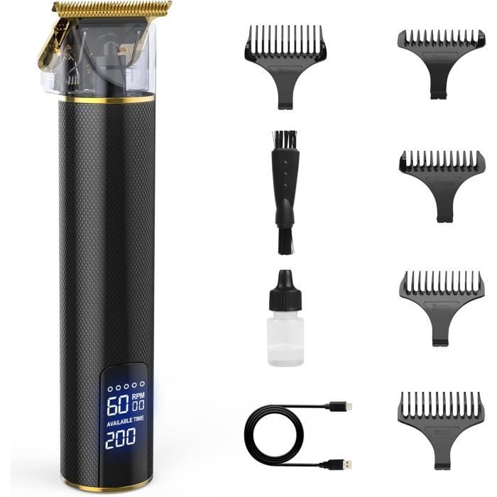 Tondeuse Cheveux Hommes, Tondeuse Barbe Kit Homme Electrique Tondeuse Cheveux Rasoir ...