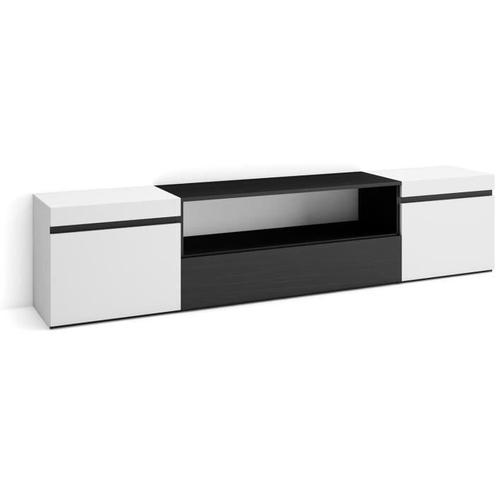 | Meuble Tv | Banc Télé | Grand Espace De Rangement | 200X45X35Cm ...
