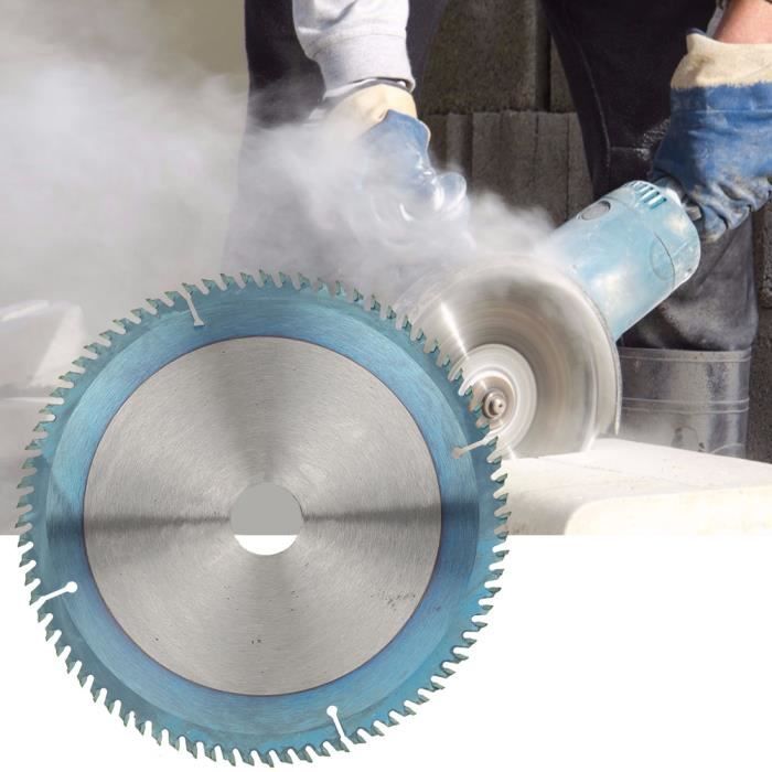 VBESTLIFE Disque de coupe Lame de scie circulaire à revêtement bleu ...