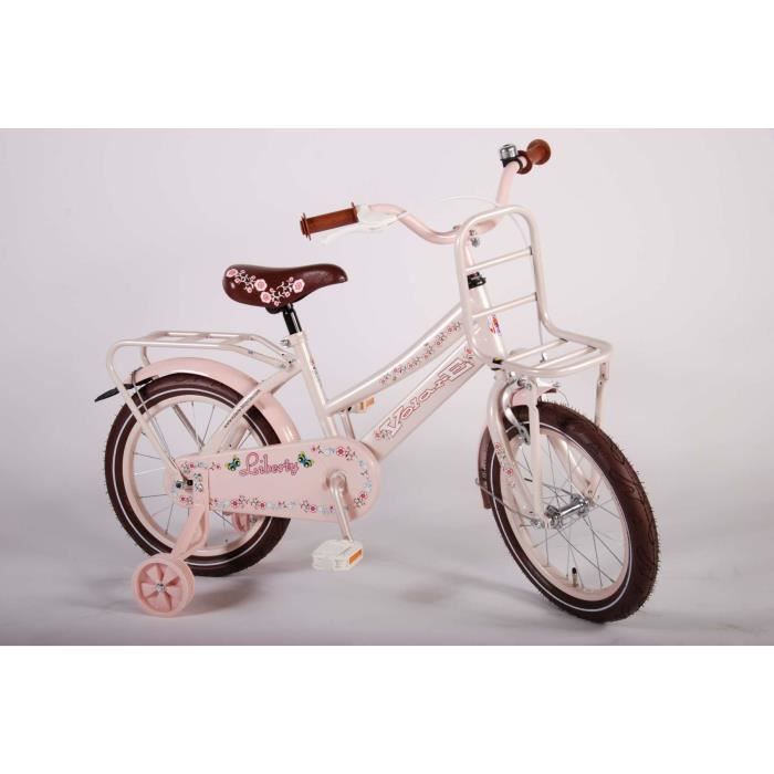 Vélo élégant pour fille 16 pouces rose avec roues de stabilisation ...