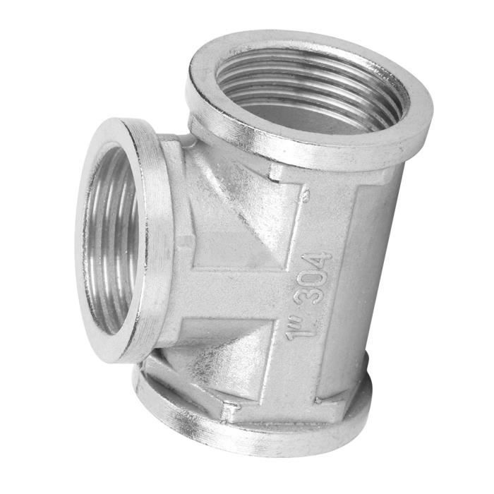 YOSOO Threaded Pipe Connector, 304 Stainless Steel Tee Connector, for ...