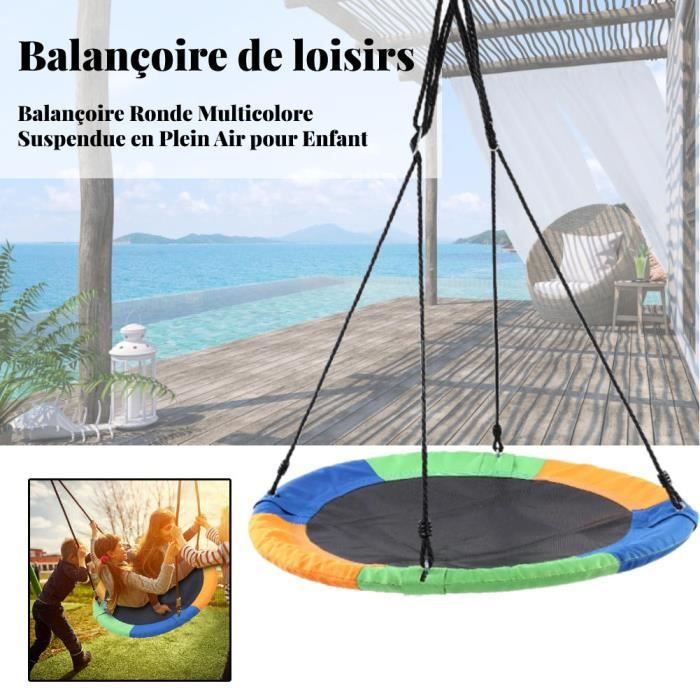 Kit de Balançoire Ronde Balançoire de Jardin Extérieur en tissu Oxford ...