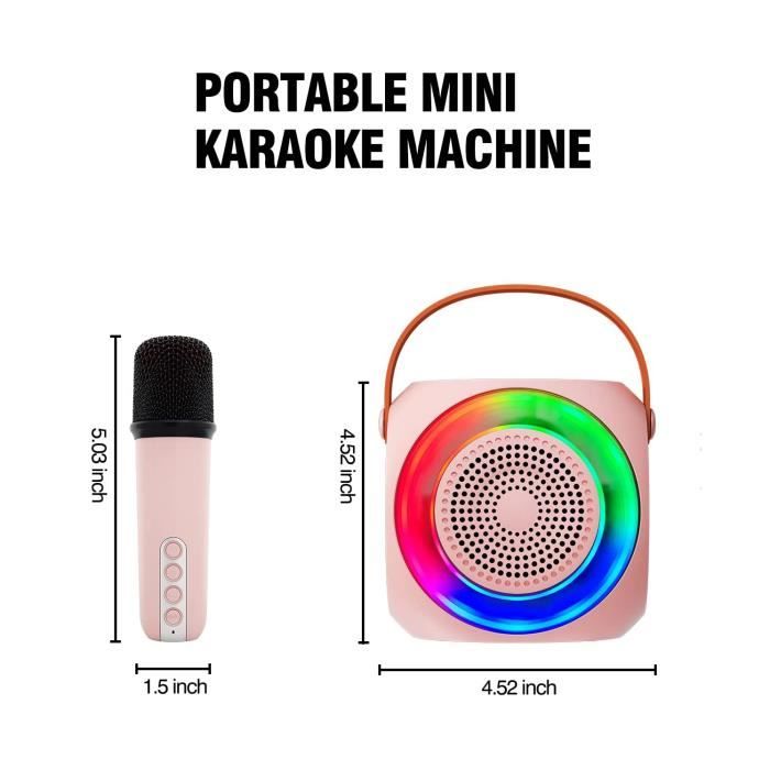 Machine de karaoké avec Bluetooth et microphone sans fil - MARSEE ...