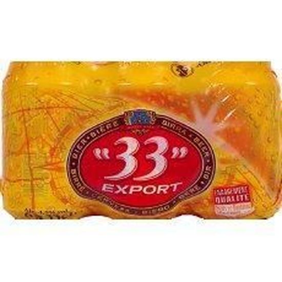 33 Export - Bière Blonde - 6 x 33 cl - La cave Cdiscount