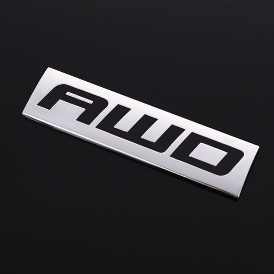 Autocollant 3D - AWD - Métal - Compatible BMW Audi Honda Ford - Durable ...