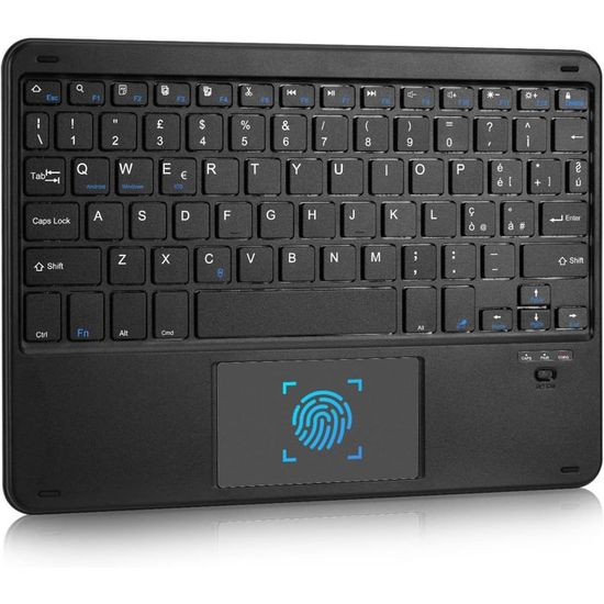 Clavier Bluetooth Sans Fil Ultra Fin Avec Trackpad Multi-Touch Intégré ...