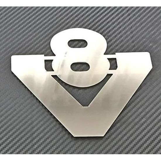 1x Métal Acier Badge V8 Pour Scania Trucks V8 Poli Décoration ...
