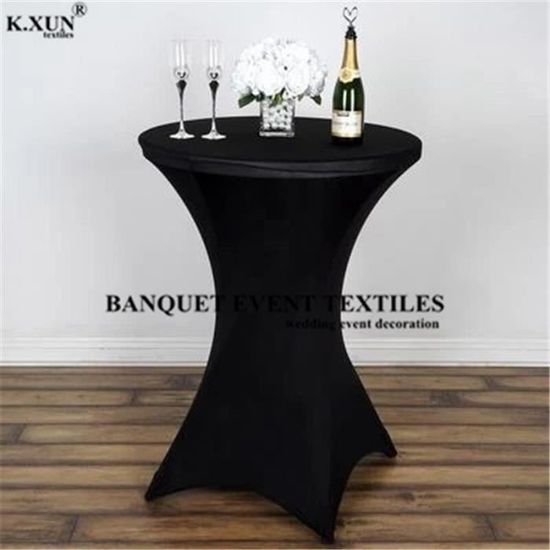 La couleur noire taille 70cm P x 110cm H Couverture de Table de ...