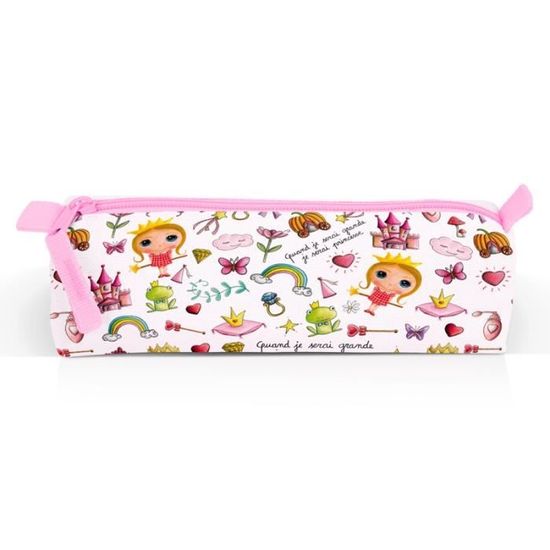 Trousse "Quand je serai grande je serai princesse" - rentrée scolaire ...