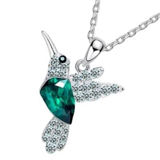 ESTINK Collier colibri Collier pour Femme, Pendentif Collier Portable ...