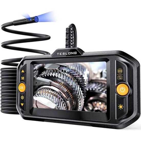 Dual Caméras Endoscope, Écran HD de 4,3 pouces, caméra d'inspection ...