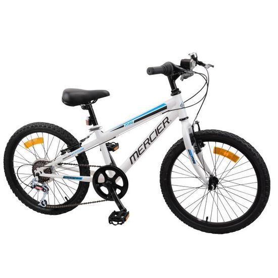VTT 20'' MERCIER - 6 vitesses - cadre mixte - blanc - Cdiscount Sport