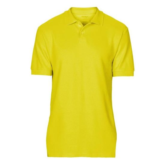 Polo Gildan Softstyle - Homme - Jaune - Manches courtes - Col polo ...