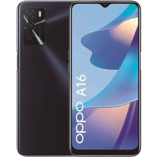 Oppo A16 3Go/32Go Noir (Cristal Noir) Double SIM CPH2269 - Cdiscount Téléphonie