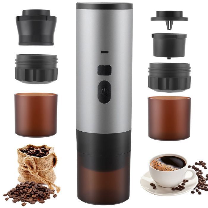 Outin Machine à café portable avec batterie pour voyage,compatible avec ...