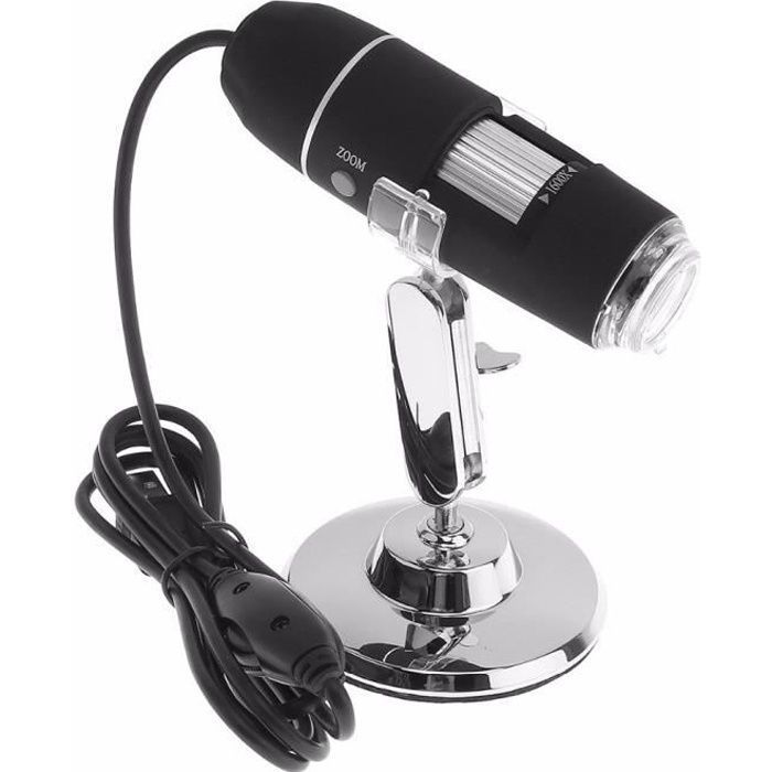 Loupe lectronique d'inspection de microscope numrique 1600X 2MP USB avec support en mtal ...