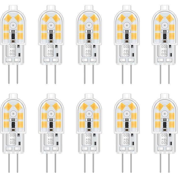 Ampoule LED G4 2W, Blanc Froid 6000K, 12V, 200Lm, Équivalent 10W-20W ...
